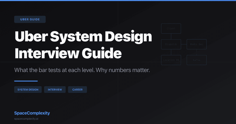 Uber System Design Interview Guide: What the Bar Tests at Each Level ...